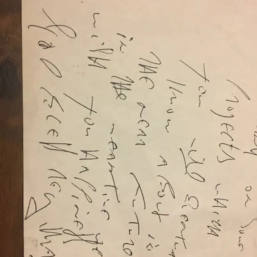 This is an original A4 sized letter hand written by the notorious ...