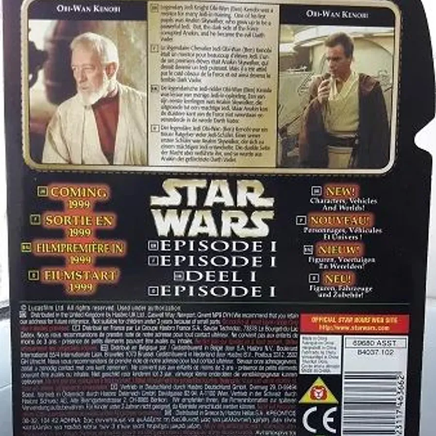 STAR WARS: OBI-WAN KENOBI, Flashback, Tri-Logo, Sealed, 1999 | 8283 ...