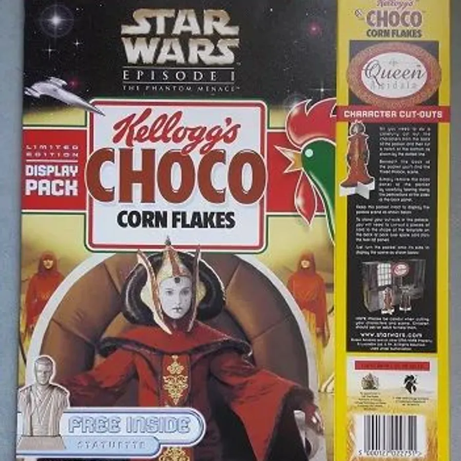 Star Wars: Choco Corn Flakes Cereal Box, with Character Cut-Outs | 8144 ...