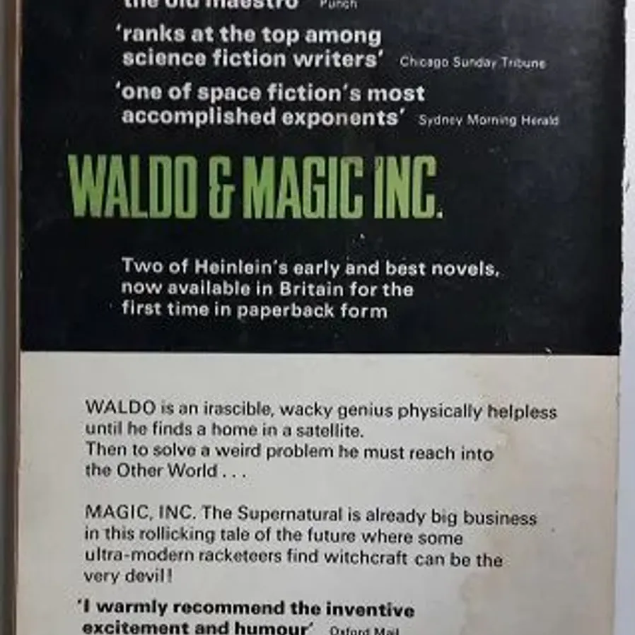 WALDO & MAGIC INC., Robert Heinlein, UK pb 1969 | 8368 | jog it on