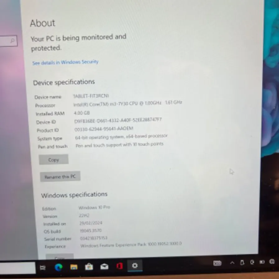 Microsoft Surface Pro 5 Intel Core M3-7Y30 4GB RAM 128GB SSD Win10 Pro ...
