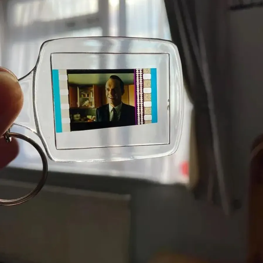 Matrix Reloaded starring Keanu Reeves movie key ring film cell 35mm ...