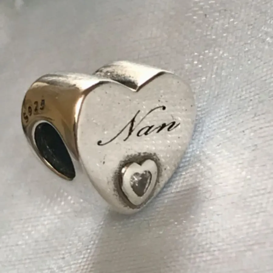 Genuine 925 silver nan charm comes in a cute velvet pouch for Pandora ...