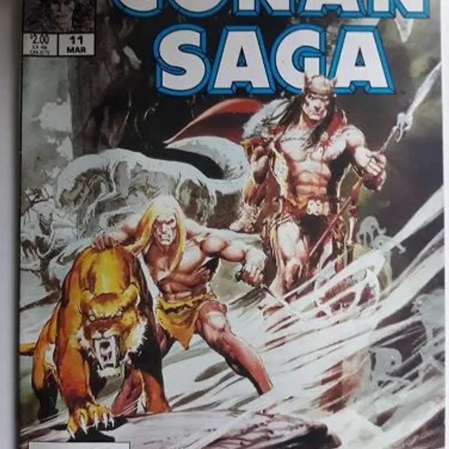 CONAN SAGA 11: Marvel Comics, March 1988, Neal Adams Cover | 6990 | jog ...