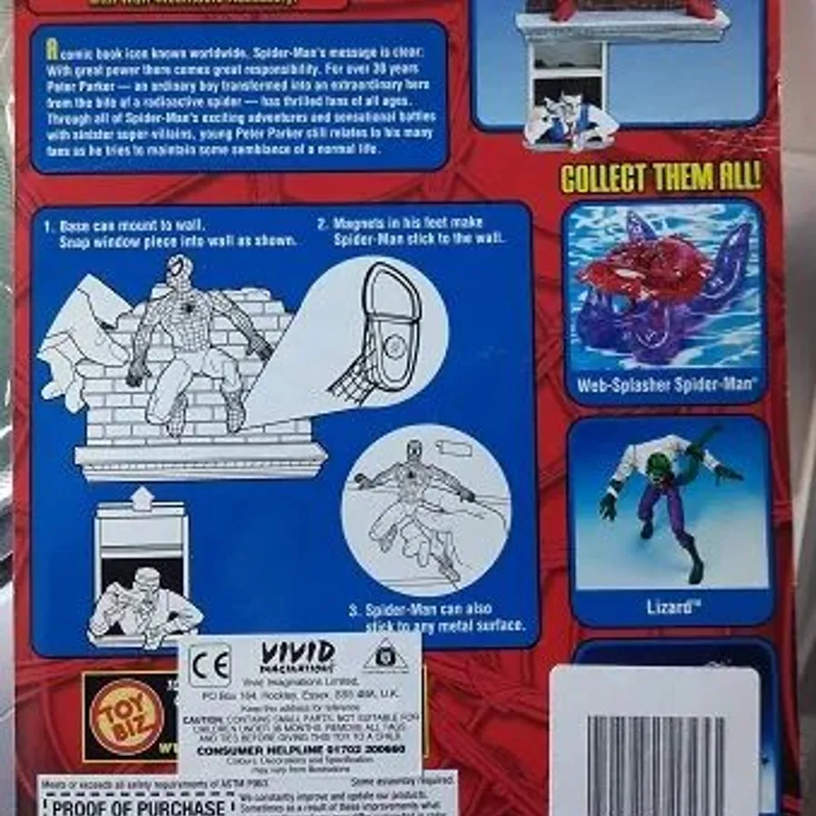 SPIDERMAN: MAGNETIC SPIDER-MAN, Toy Biz, 2002 | 10196 | jog it on