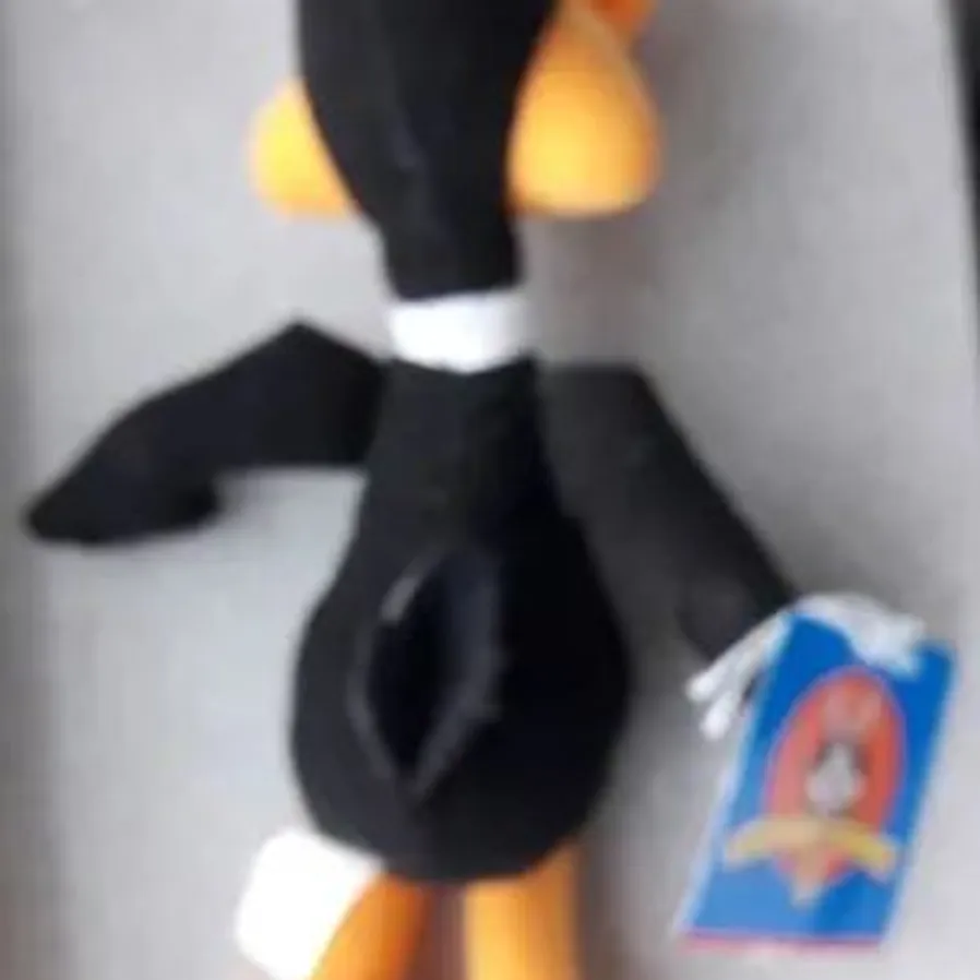 DAFFY DUCK, Plush/Beanie, Tagged, Play by Play, WARNER BROS. 1998 ...
