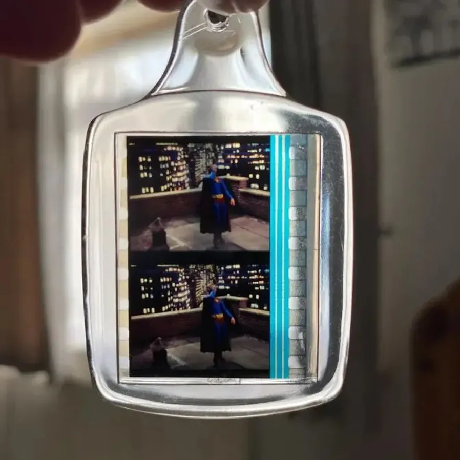 DC Comics Superman starring Christopher Reeves movie key ring film cell ...