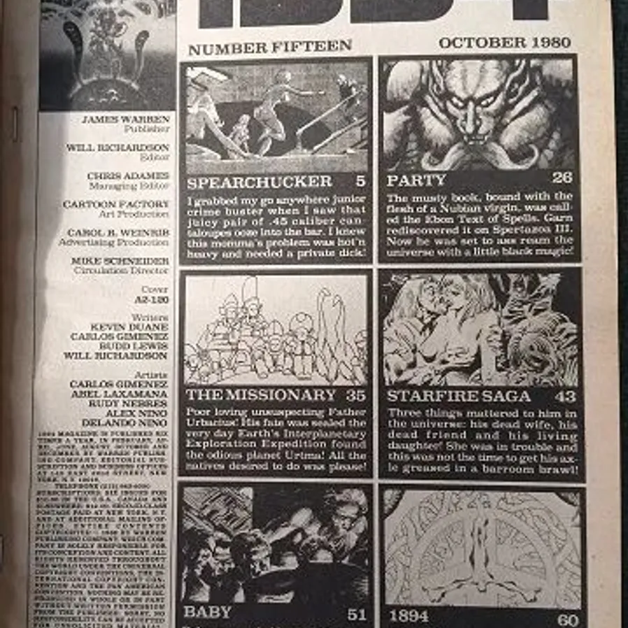 1994 Magazine No. 15, Oct 1980, Gimenez, Rudy Nebres, Alex Nino ...