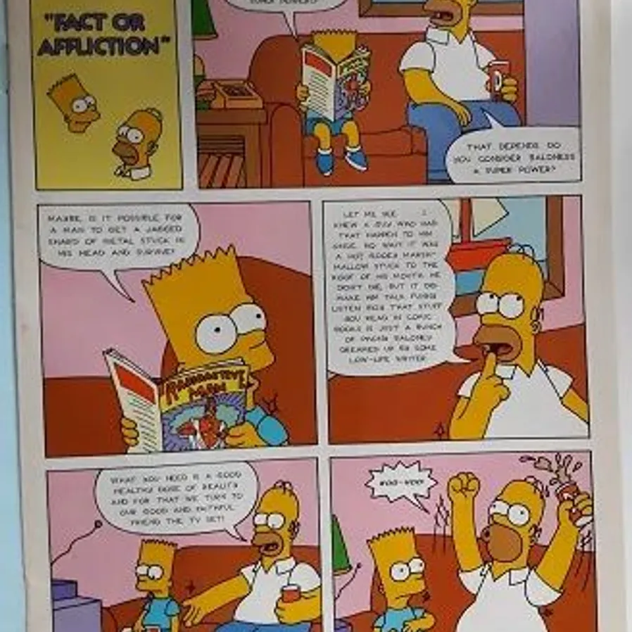BART SIMPSON'S JOKE BOOK, Hero Illustrated Supplement, 1999 | 7784 ...