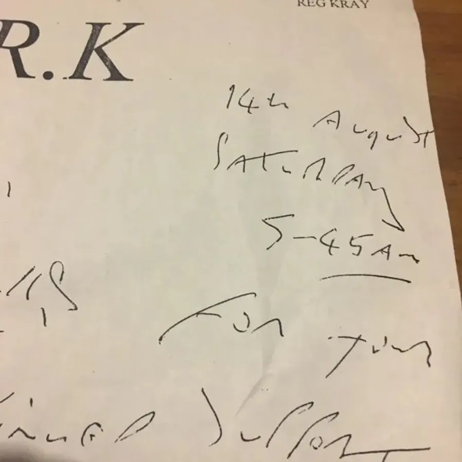 This is an original A4 sized letter hand written by the notorious ...
