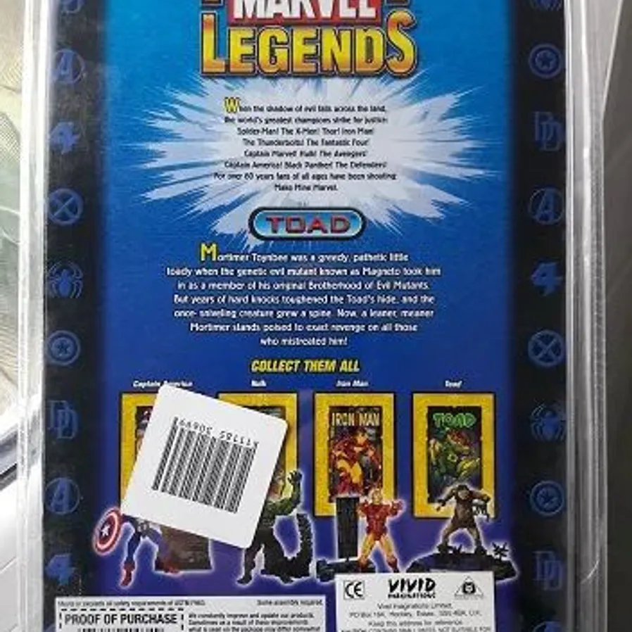 MARVEL LEGENDS Series 1: TOAD, Toy Biz, 2002 | 9210 | jog it on