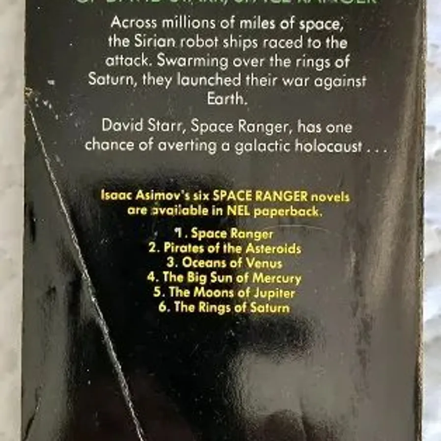 The Rings of Saturn, Isaac Asimov, UK pb 1980 | 8683 | jog it on