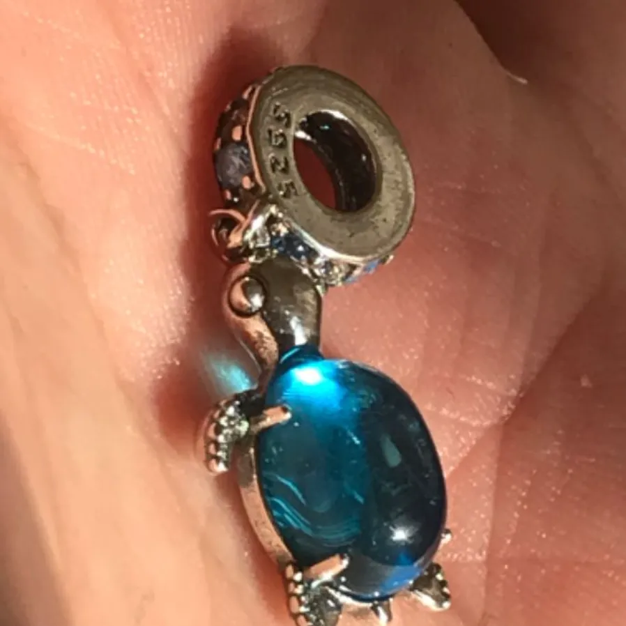 Stunning 925 Silver Blue Turtle Charm comes in a cute velvet pouch for ...