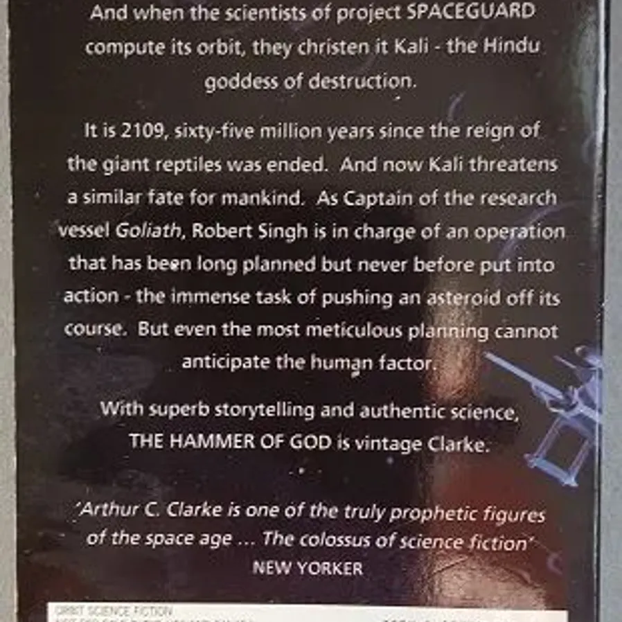 The Hammer of God, Arthur C Clarke, UK pb 1999 | 9310 | jog it on