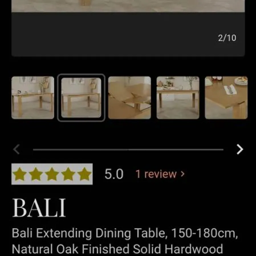 Brand new extendable dining table in box | 3994 | jog it on