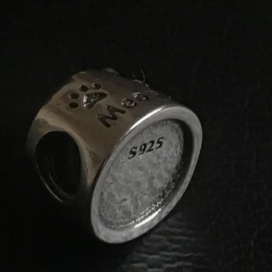 Genuine 925 Silver Cat pet Charm comes in a cute velvet pouch For ...