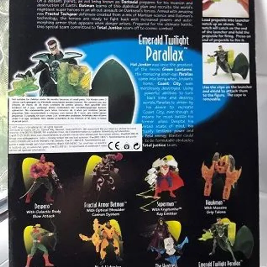 TOTAL JUSTICE: Emerald Twilight Parallax, Kenner, 1997 | 5356 | jog it on