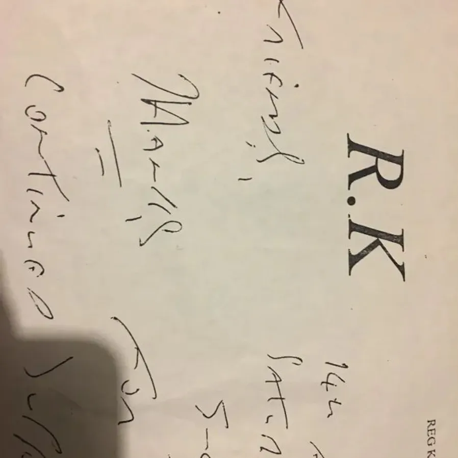 This is an original A4 sized letter hand written by the notorious ...