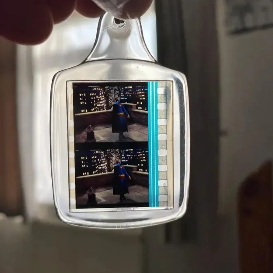 DC Comics Superman starring Christopher Reeves movie key ring film cell ...