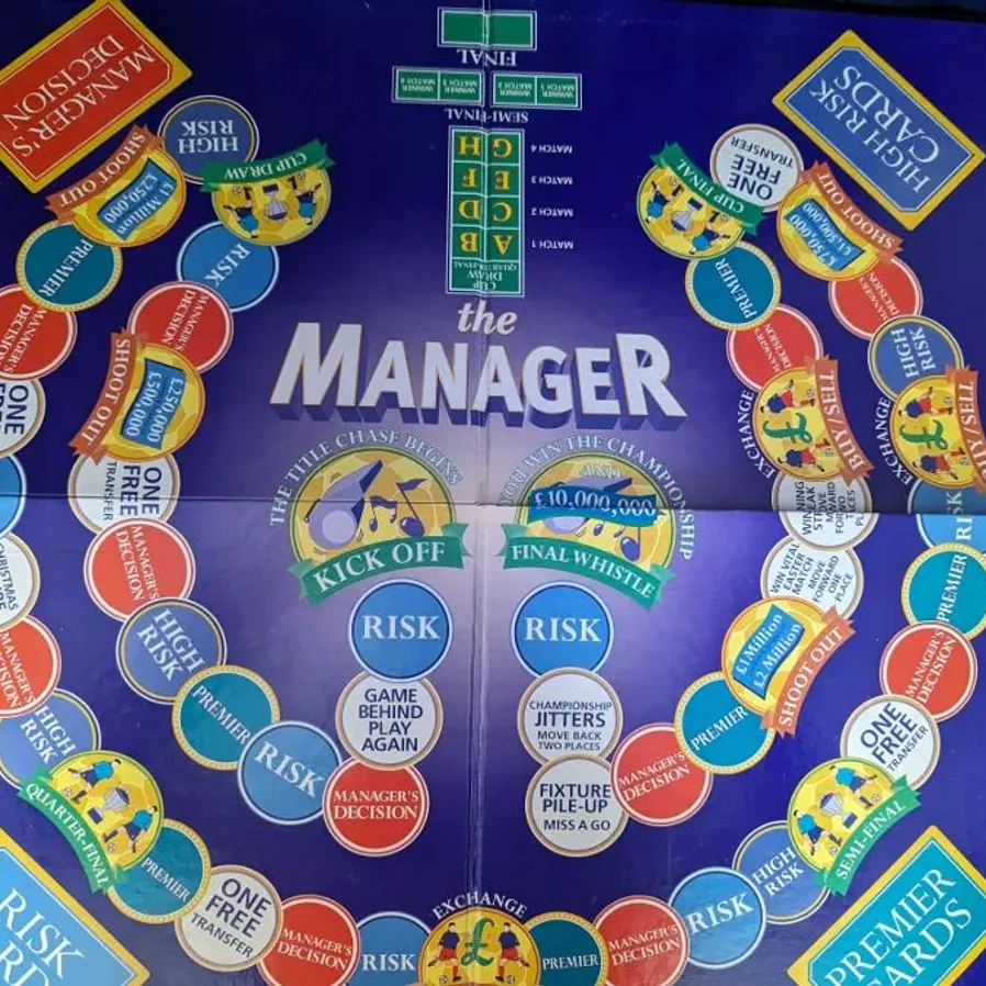 Vintage The Manager board game 1996. Complete some signs of use to the ...