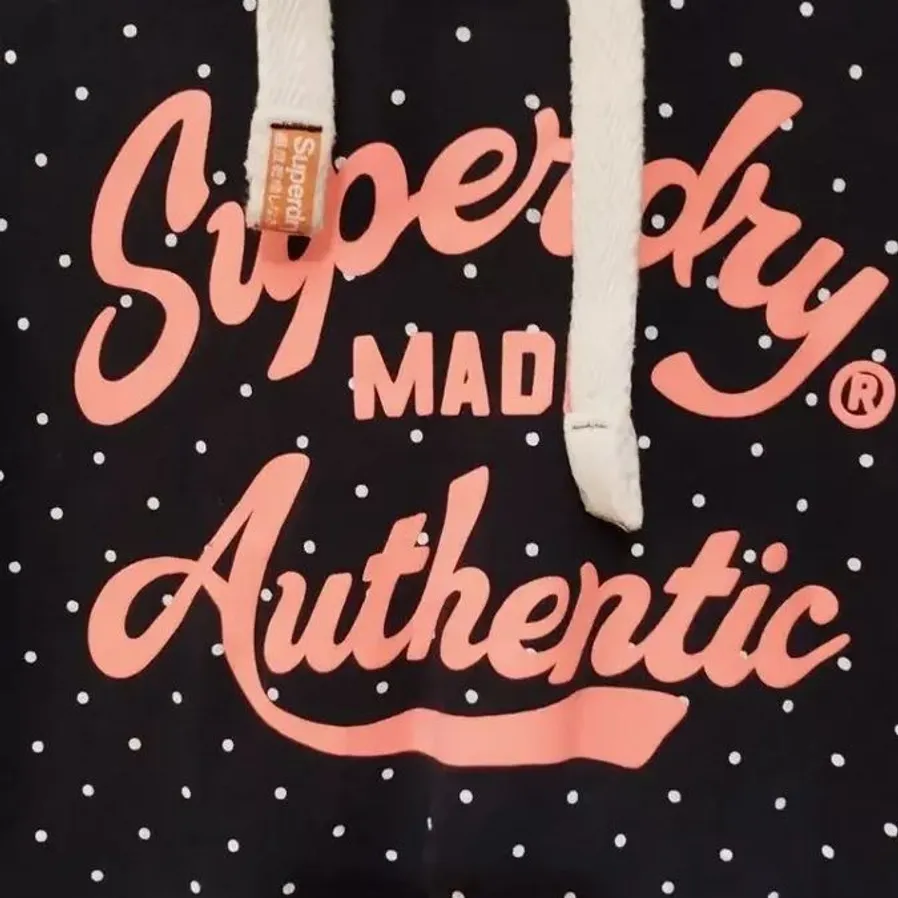 superdry navy blue spotty jumper size 8-10 navy Blue spotty jumper with ...