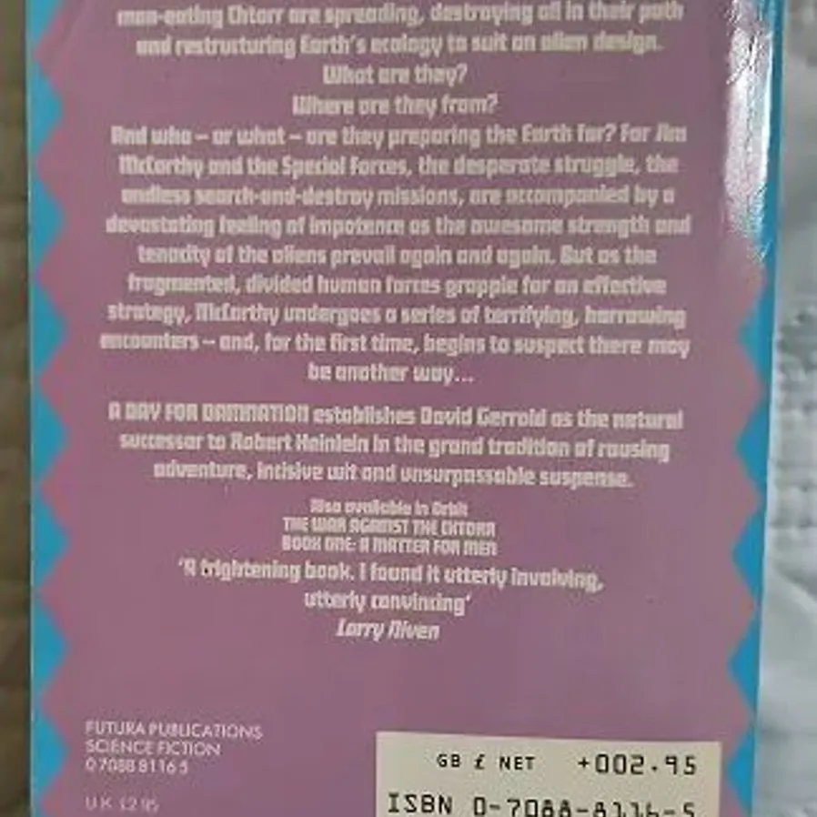 The War Against the Chtorr 2: A Day for Damnation, David Gerrold, UK pb ...