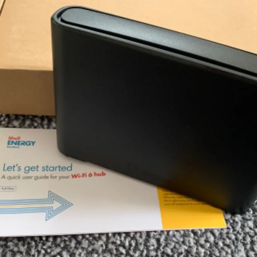 Shell Broadband WiFi 6 Hub - Wireless Router 2.4GHz 5GHz - Sagemcom ...